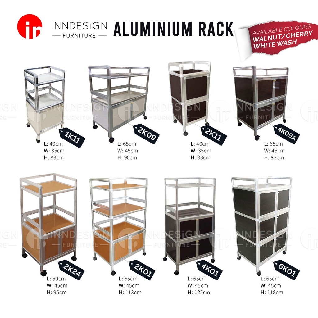 [LOCAL SELLER] 100% Aluminium Kitchen Rack /Storage Rack /Kitchen ...