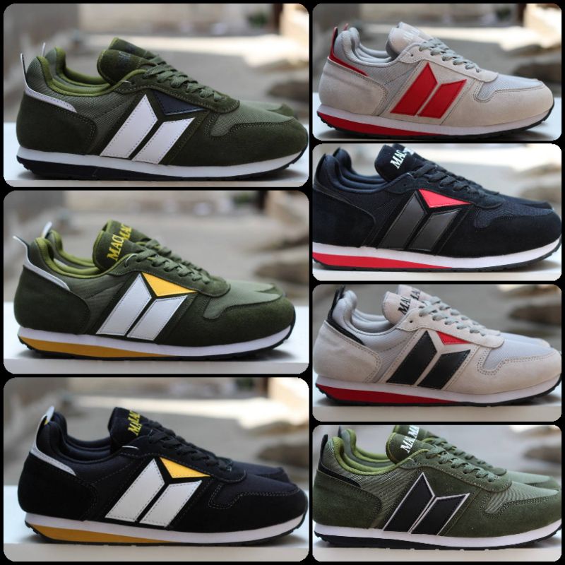 PRIA Macbeth USA Black Yellow Men's Sneakers Import Men's Sport Shoes. | Shopee Singapore