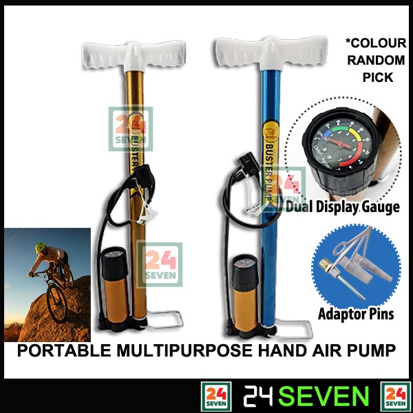 Bicycle Pump With Pressure gauge Meter 5735B Bicycle Hand Pump ...