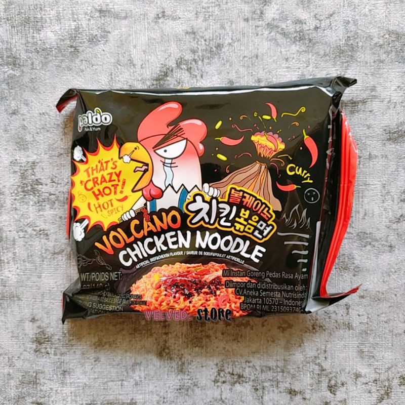 Paldo Volcano Chicken Noodle 140g | Korean Spicy Chicken Noodles ...