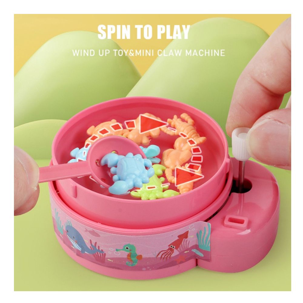 Mini Claw Machine Capsule Catcher Toy with Micro Dinosaur Figure Egg ...