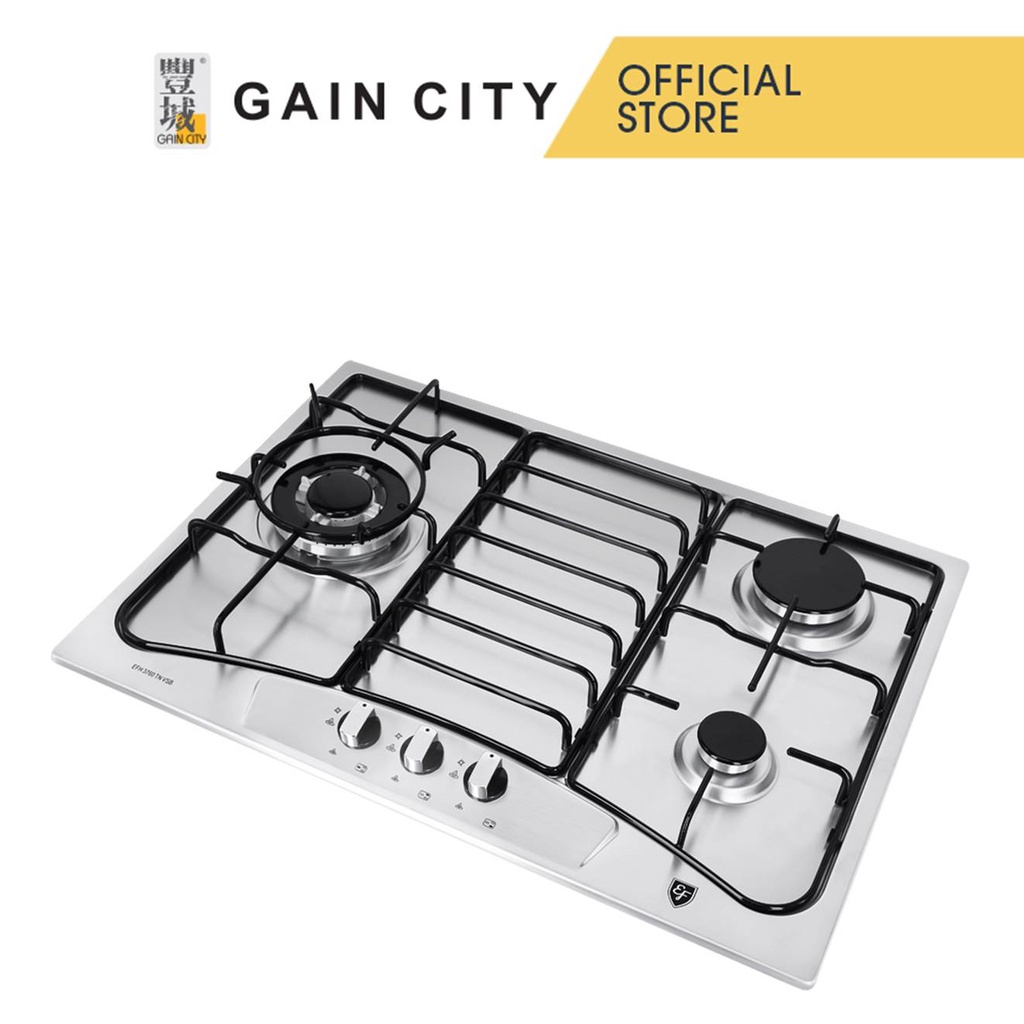 Ef Gas Hob-3 Burner Efh3760tnvsb-s/s-lpg | Shopee Singapore