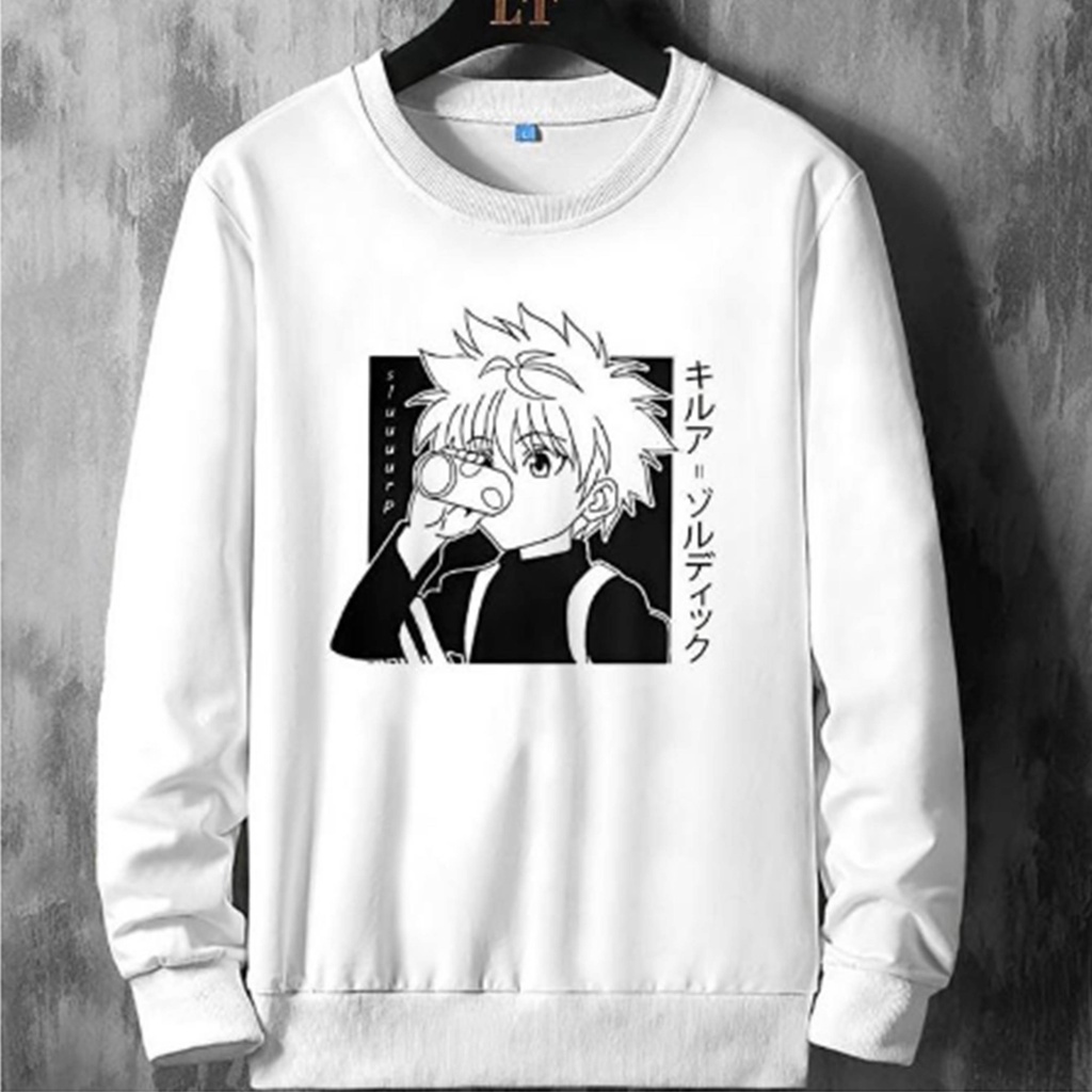 Killua Hunter X Hunter Sweater Crewneck Japanese Anime Sweater CN Men ...