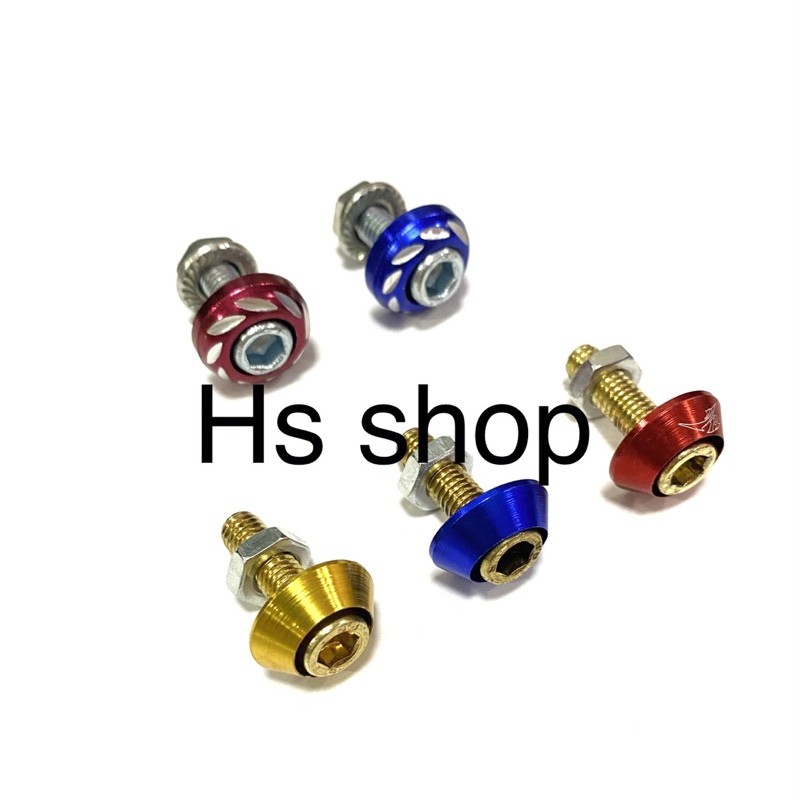 M6 NUMBER PLATE SCREW MOTOR ALLEN KEY NUT SKRU LESEN PLATE MOTORCYCLE ...