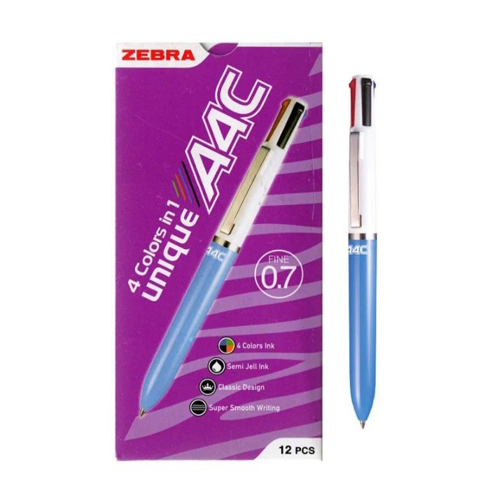 Zebra A4C Multifunction Pen - 4 Colors in 1-1 pcs | Shopee Singapore