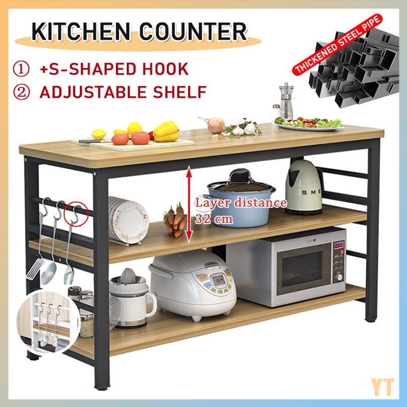 Kitchen dining table household multifunctional steel wood table ...