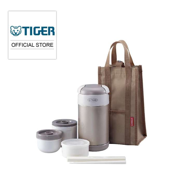 Tiger 0.92L Stainless Steel Lunch Box with Bag - MADE IN JAPAN - LWR ...