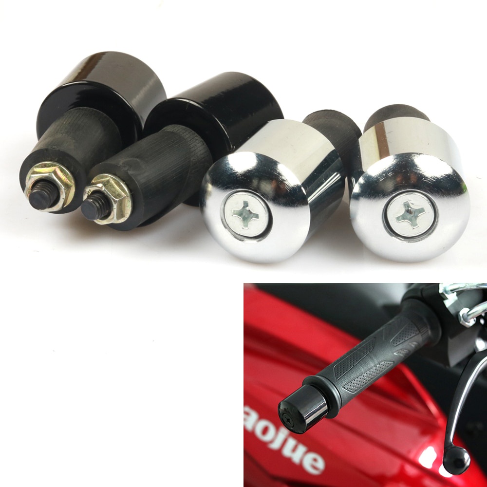 2pcs 7/8 inch Motorcycle Handlebar Balanced Plug Universal Handle Bar ...