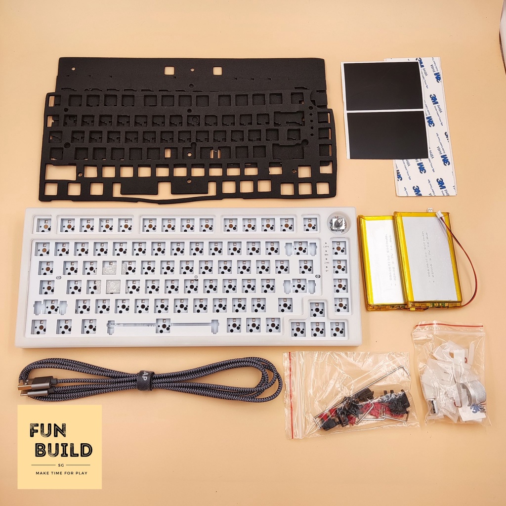 75v3 Max 75% DIY Kit 3-Mode Mechanical Keyboard | Shopee Singapore