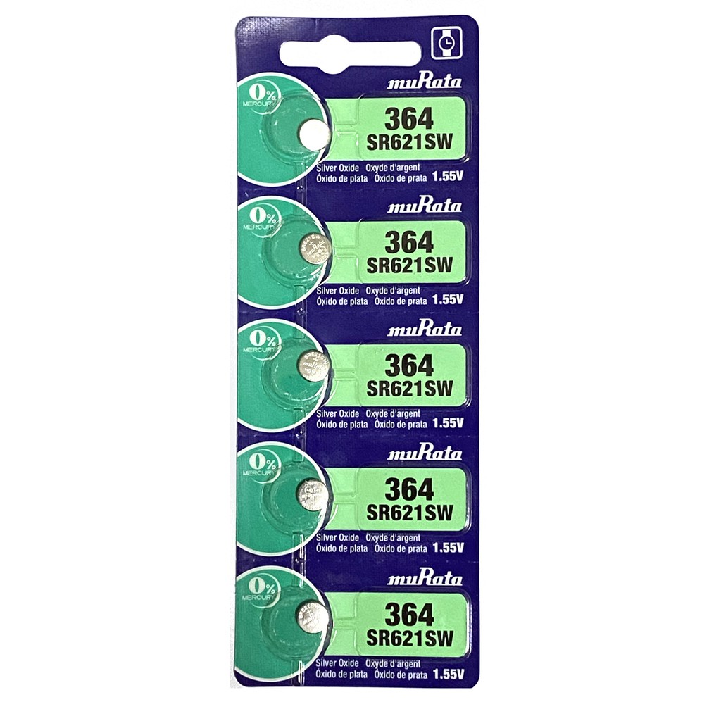 (SG Seller) Murata 364 SR621 SR621SW Watch Battery - Made in Japan ...