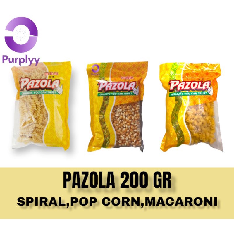 PAZOLA DRY CORN|POP CORN 200GR| SPIRAL PAZOLA|MACARONI PAZOLA | Shopee ...
