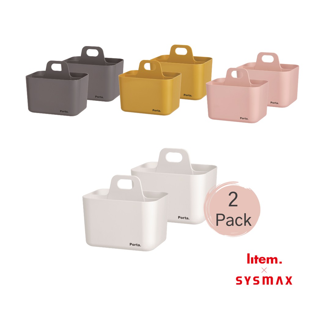 [Litem] Porta Mini, Pack of 2, (Made in Korea) - Stackable Portable 3 ...