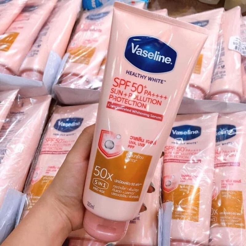 Vaseline Whitening Body Lotion 50x SPF 50 + Thailand 320ml PA ...