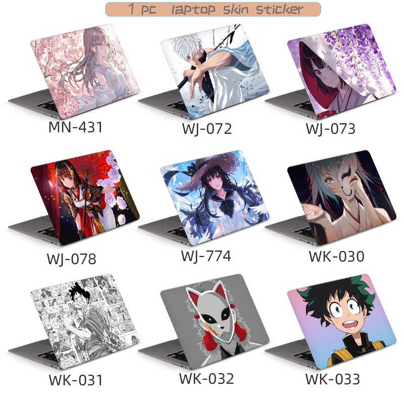 One Piece Anime laptop skin stickers, decorative decals for Gintama ...