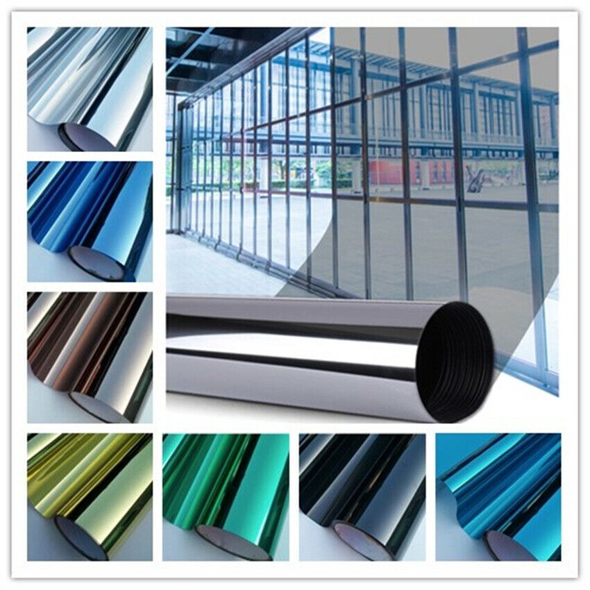 3M One Way Mirror Reflective Window Sticker Privacy Glass Solar Tone UV ...