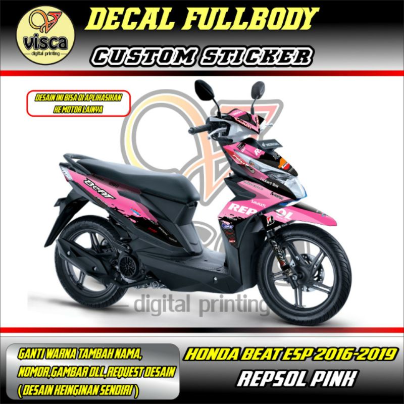 REPSOL HONDA FULL BODY DECAL STICKER ESP REPSOLBEAT | Shopee Singapore