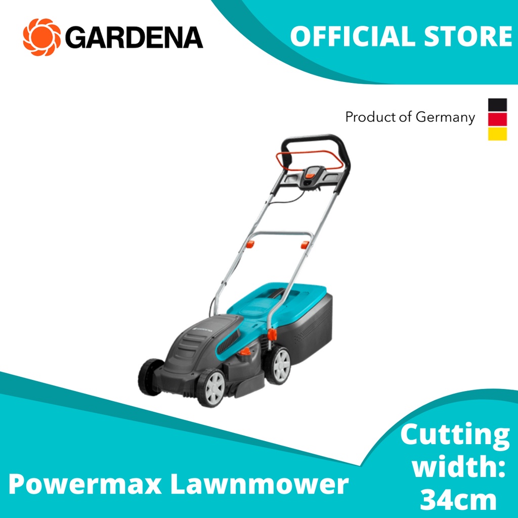 GARDENA Electric Lawnmower PowerMax 1400/34 | Shopee Singapore