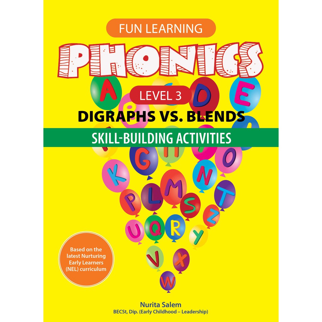 Fun Learning Phonics Level 3 – Digraphs vs. Blends / Preschool ...