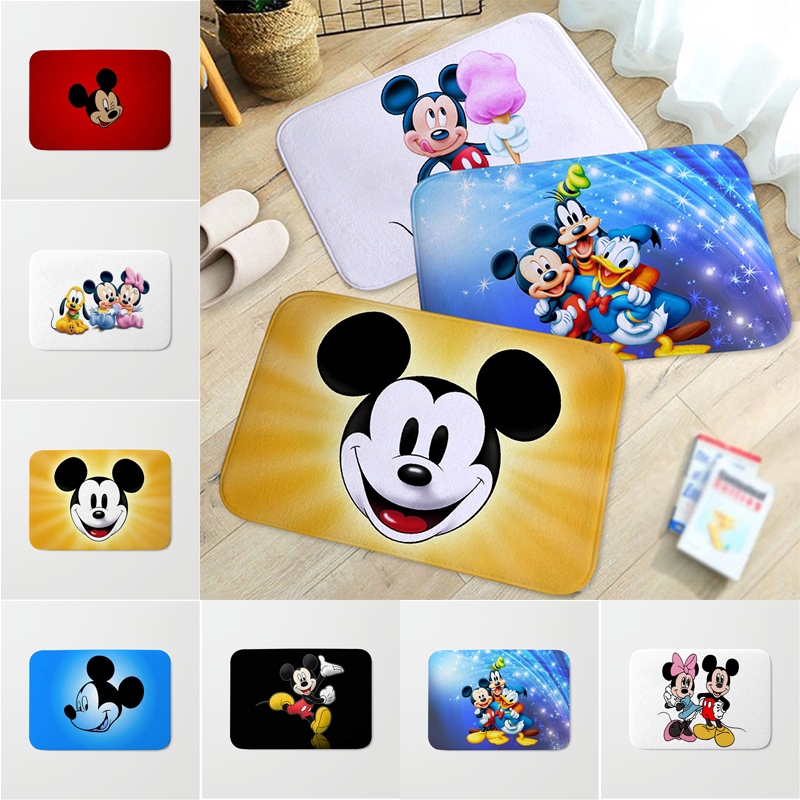 Anti-slip Mickey Mouse Pattern Doormat Bathroom Floor Kitchen Rugs ...