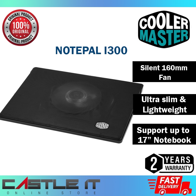 COOLER MASTER NOTEPAL I300 LED LAPTOP COOLING PAD (R9-NBC-300L-GP ...