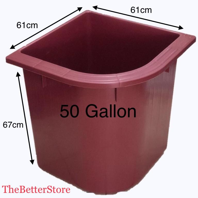 50 Gallon Water Tub Polymate Tank / Kolam Air 50 Gallon/Tong Mandi ...