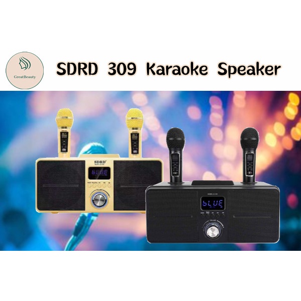 SDRD SD-309 Portable Family Karaoke System Condenser Wireless Stereo ...