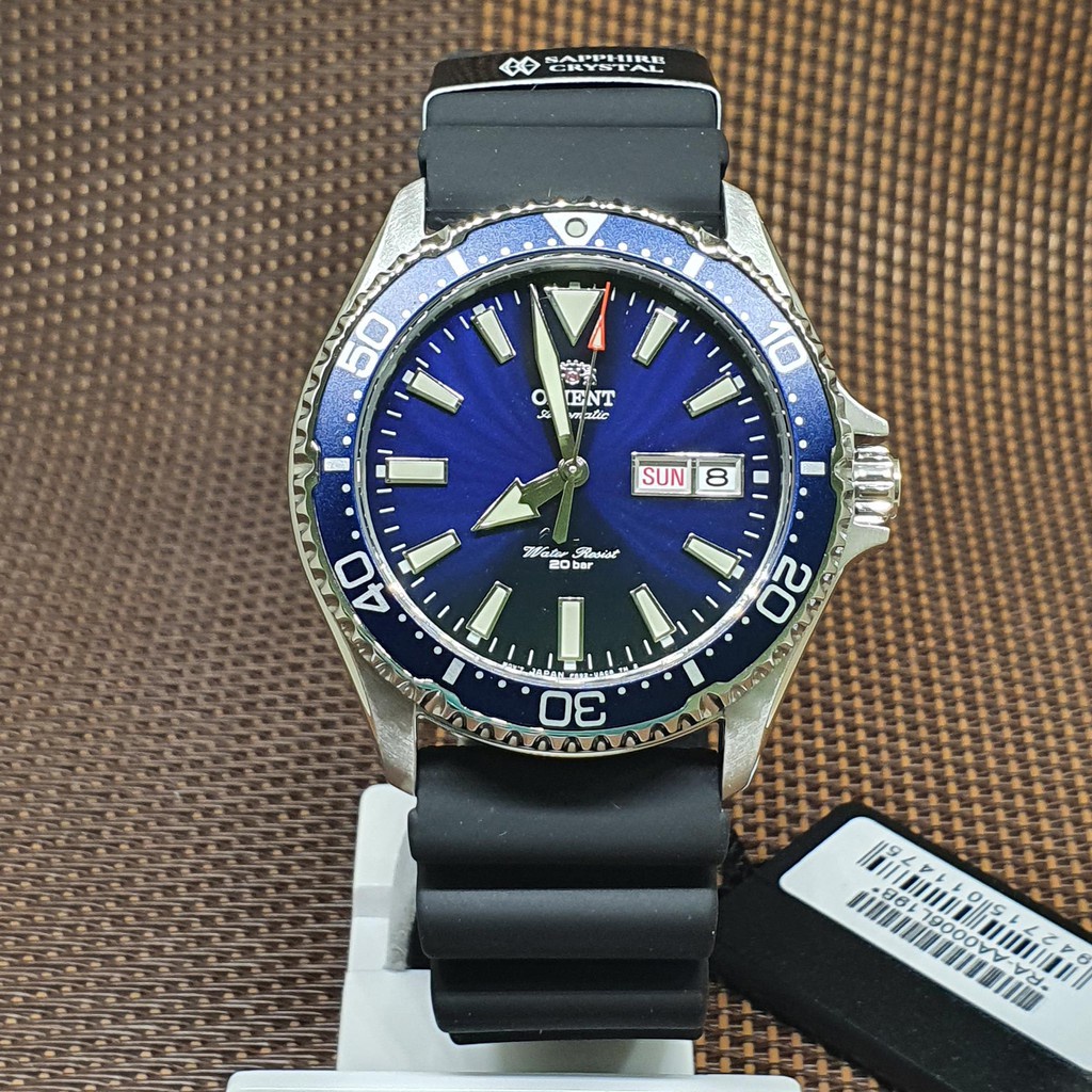 [Original] Orient RA-AA0006L19B Mako III Automatic Black Rubber Diver ...