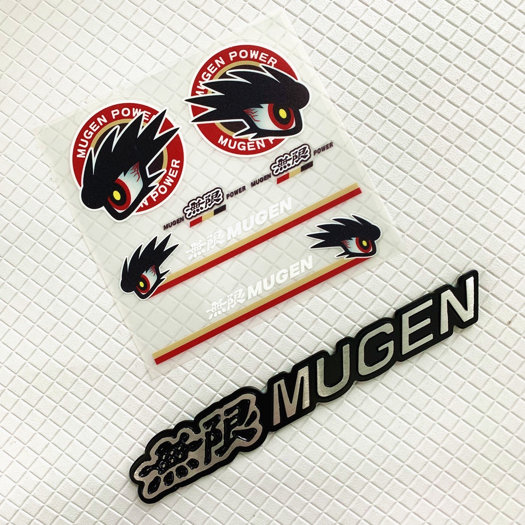 *MUGEN POWER Reflectived Car Emblem Badge Sticker Decals HONDA ...