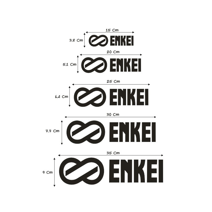 Sticker "Enkei Sticker" Per Piece Reflective %Cut Type | Shopee Singapore