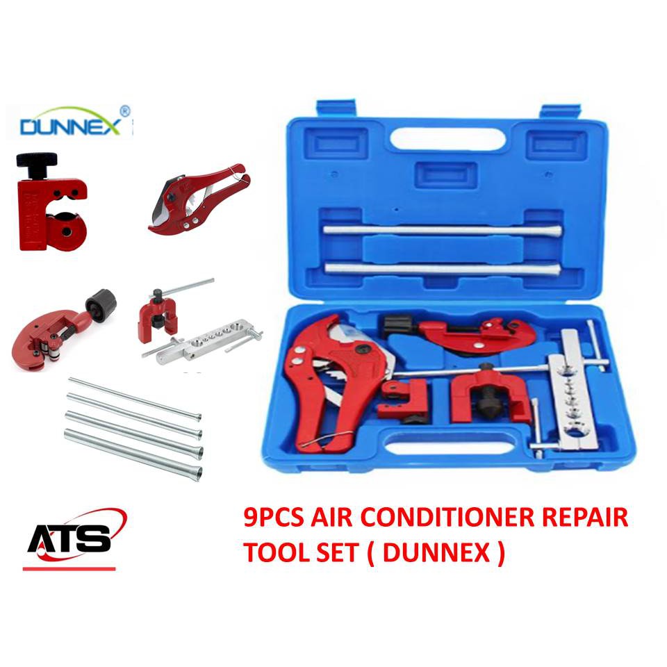 Flaring Tools 9PCS AIR CONDITIONER REPAIR TOOL SET ( DUNNEX ) | Shopee ...