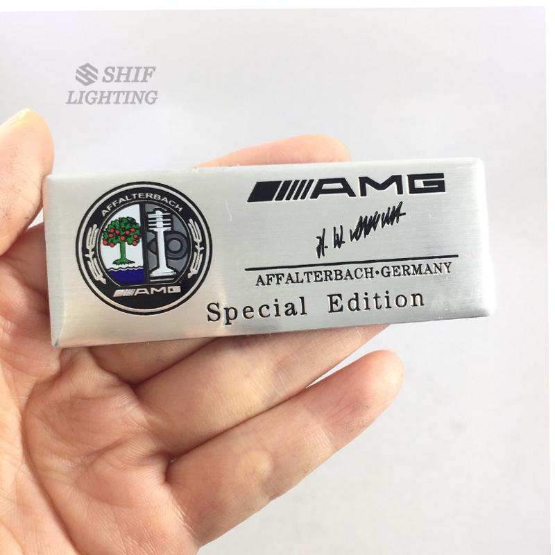 1 x Aluminum Apple Tree AMG Edition Logo Car Sticker Emblem Decal Badge ...