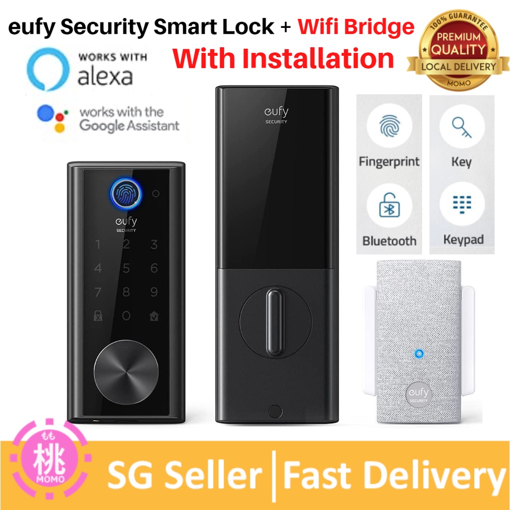 eufy Security Smart Lock Touch, Remotely Control with Wi-Fi Bridge ...