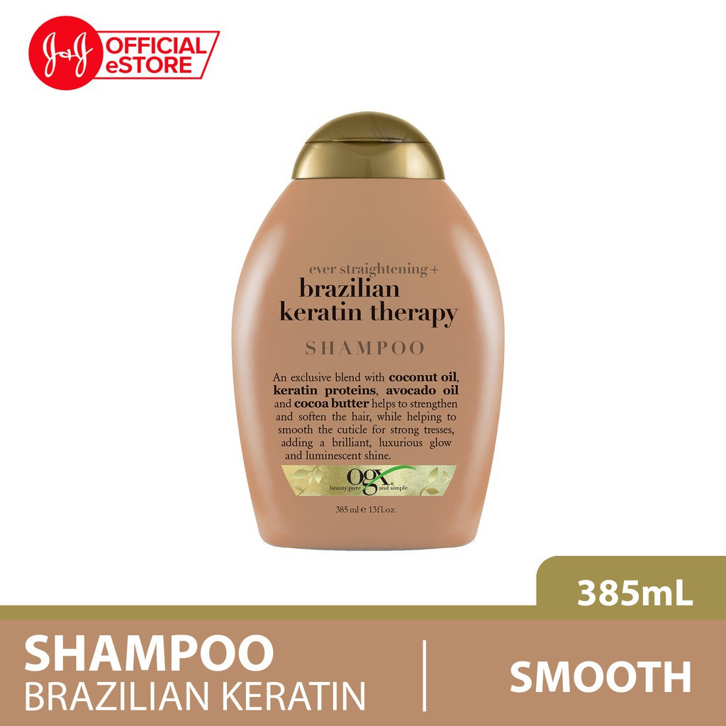 OGX Ever Straightening+ Brazilian Keratin Therapy Shampoo For Normal To ...