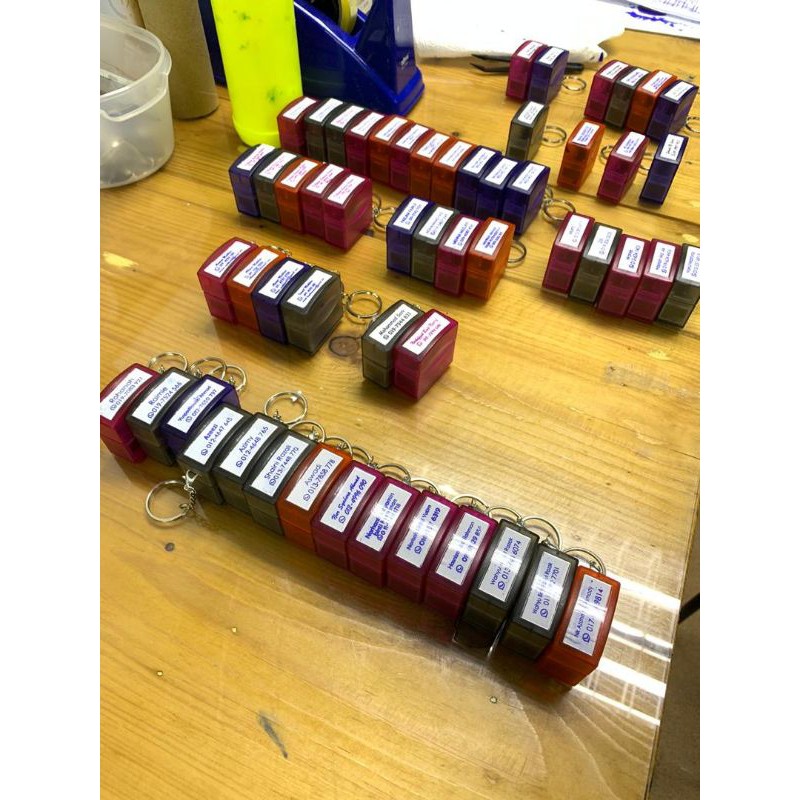 Cop NAMA/FLASH STAMP Ready For INK (COVID PREVENTION) | Shopee Singapore