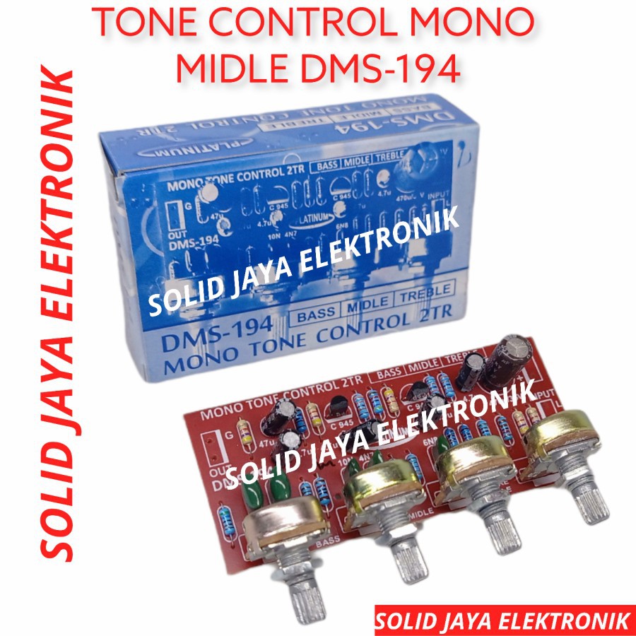 Tone CONTROL MONO 4 Potentio MIDLE MIDLLE 2TR 2 TR TRANSISTOR TONE ...
