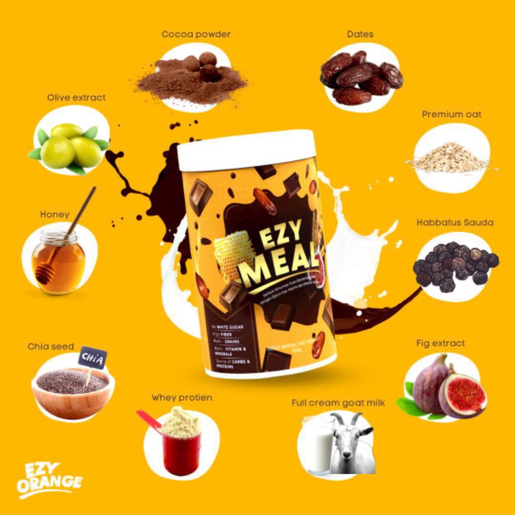 EZY MEAL Ezy Orange | Meal Replacement Drink | Weight Loss Supplement ...