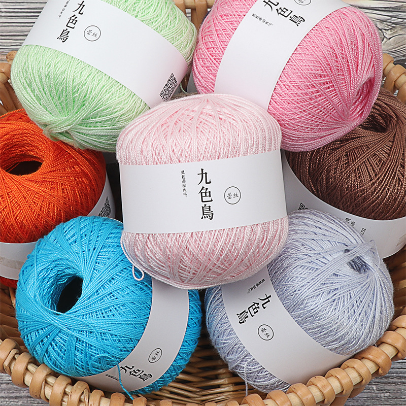 #8 Lace Yarn Thread Crochet Yarn Woven Cotton Fine Cotton Thread ...