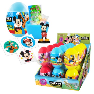 24 Pcs Licensed Donald , Mickey and Minnie Mouse YLF Surprise Egg with ...