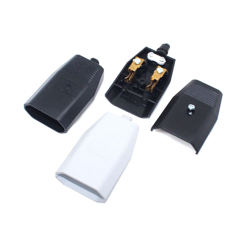 Eu European Outlet Electric Plug Socket 2 Pin Female Male Wiring Plugs ...