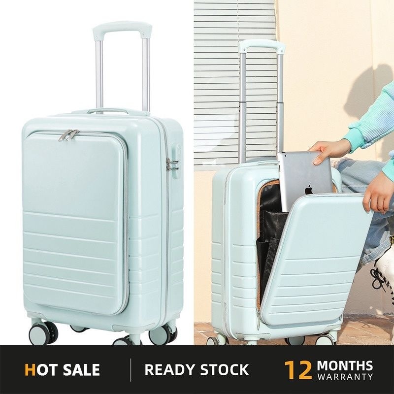 【Free Shipping】Luggage 20 -28Inch Front Open Cover Compartment Candy ...
