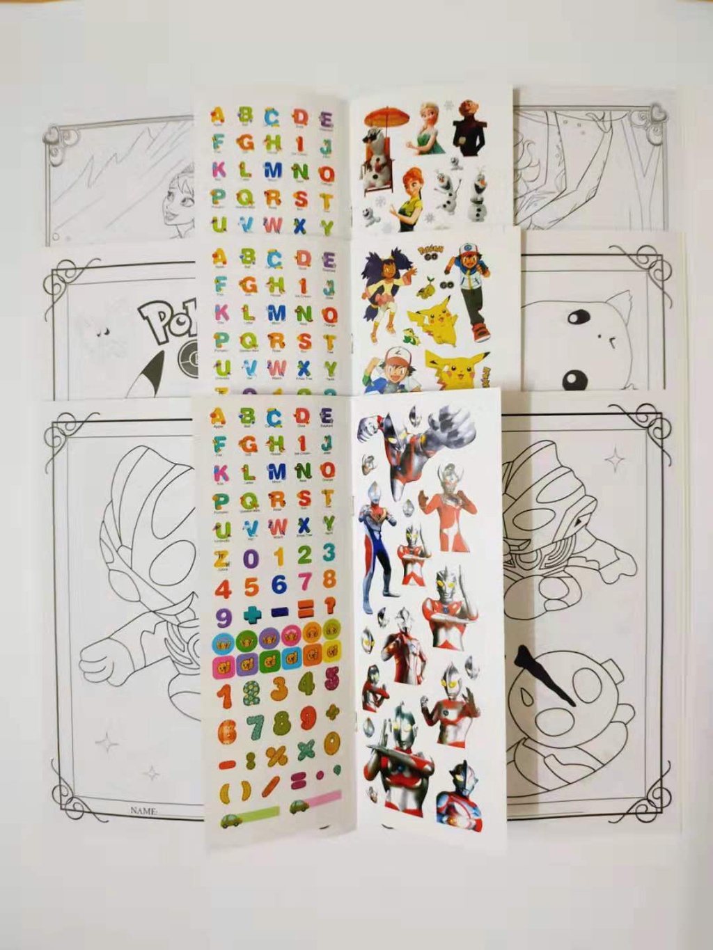 A4 Size Colouring Stickers Book Early Learning Stationery Party Toys ...