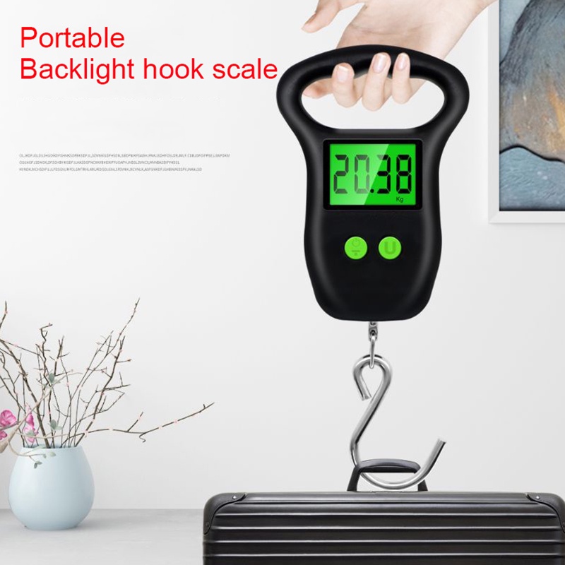 50kg 10g Digital Suitcase Scale Hanging Scale Electronic LCD Travel ...