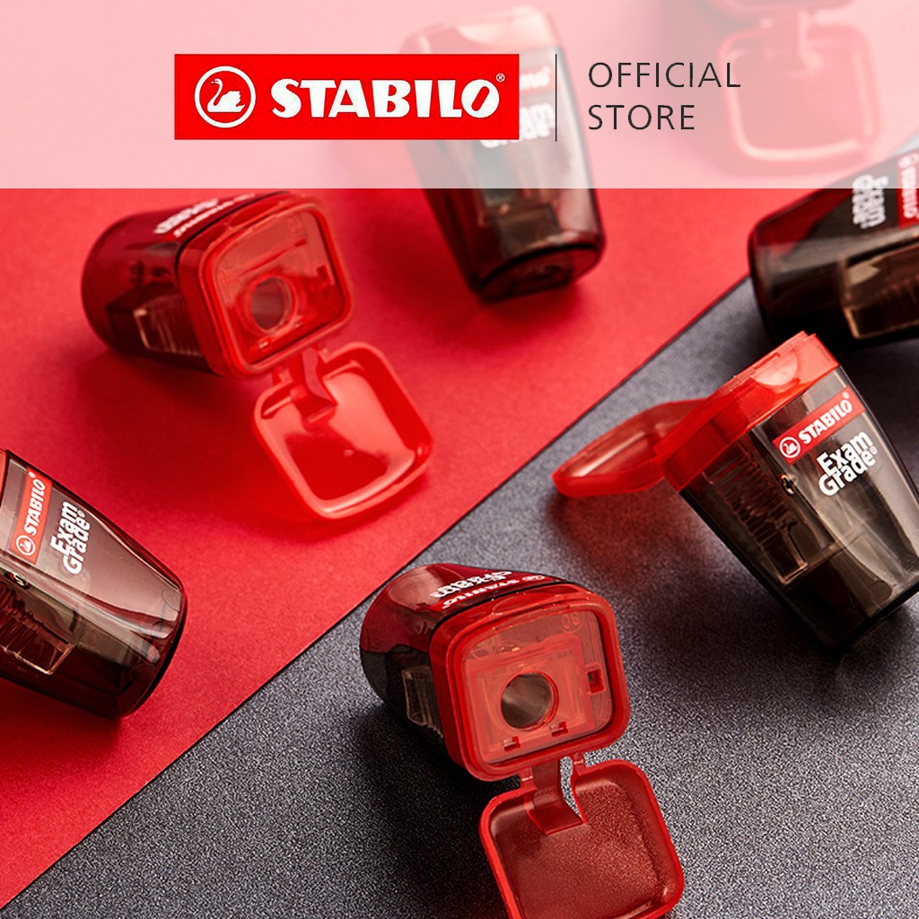STABILO Stationery Exam Grade Pot Sharpener - Pack of 3 Sharpeners ...