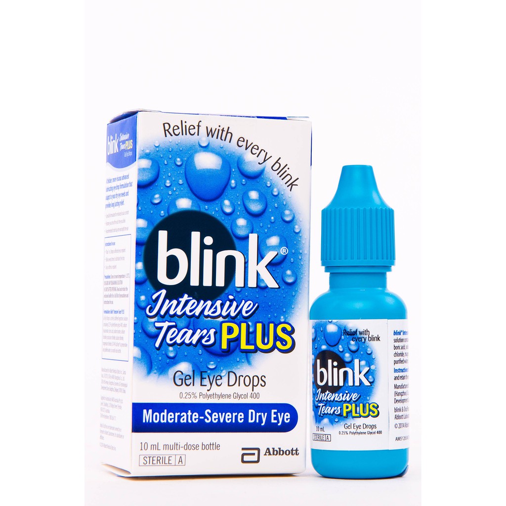 Blink® Intensive Tears PLUS Gel Eye Drops 10ml | Shopee Singapore