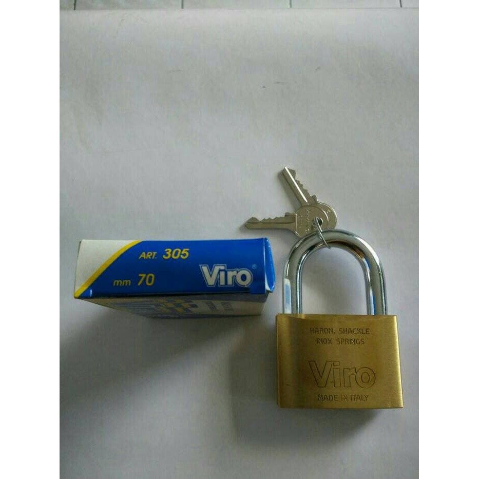 Viro 70mm Flat Home / Shop Padlock | Shopee Singapore