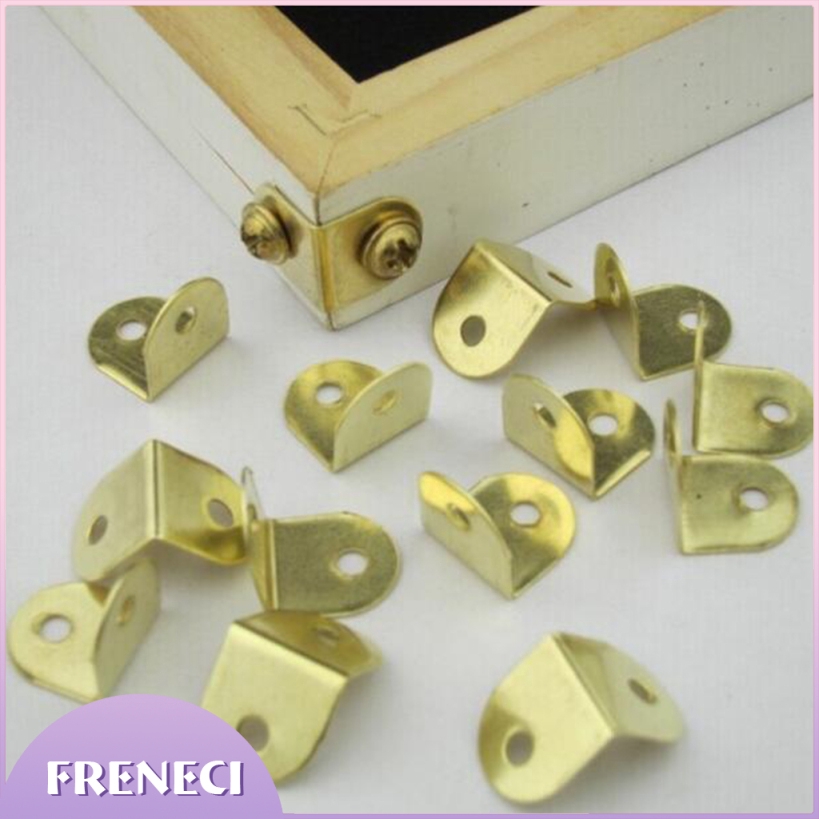 100 Pcs Stainless Angle Bracket Small Corner Repair Brace Mini Metal ...