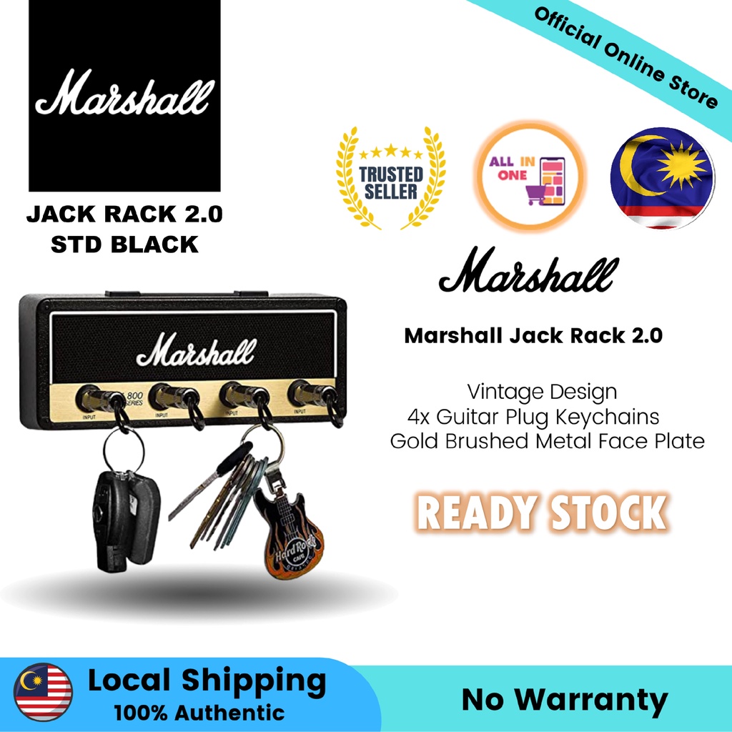 Keychain Holder Marshall Jack Rack 2.0 JCM800 with Real Guitar Plugs ...