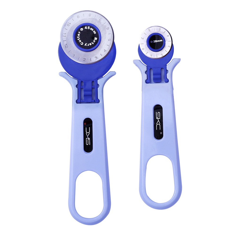SKC manual cloth cutting knife pulley roller cutting cloth knife 28mm ...