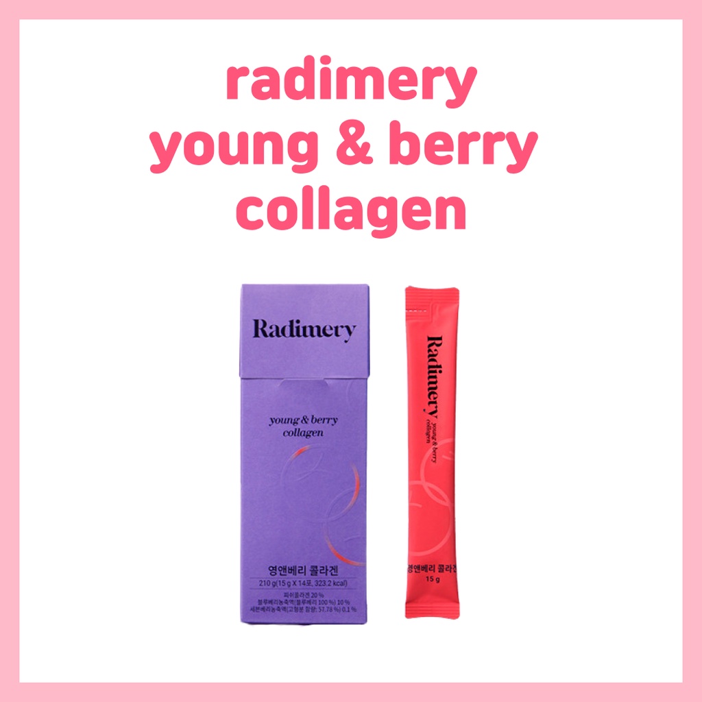 radimery young&berry collagen 210g (15g X 14sticks) collagen drink ...