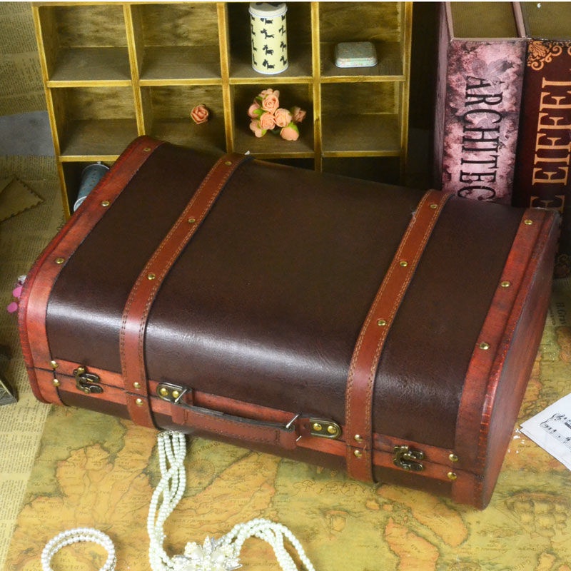 Retro the Republic of China Style Style Suitcase Antique Old-Fashioned ...